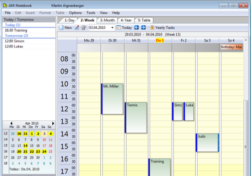 AM-Notebook is an All-in-One life organizing utility